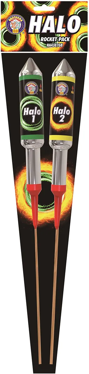 Halo Gender Reveal Rockets by Brothers Pyrotechnics