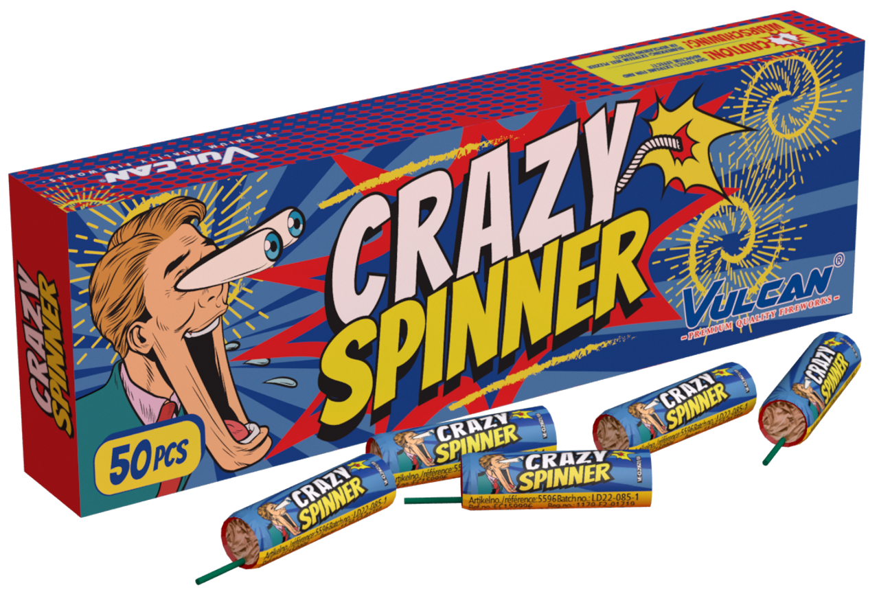 Crazy Spinners by Vulcan Fireworks | Firework Crazy