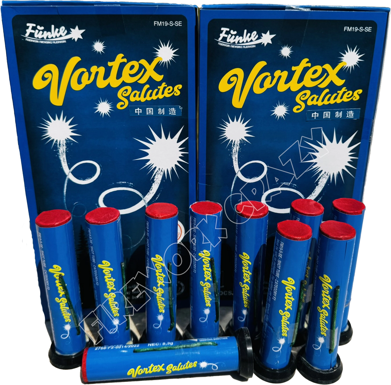 Vortex Salutes (Pack of 10) By Funke | Firework Crazy