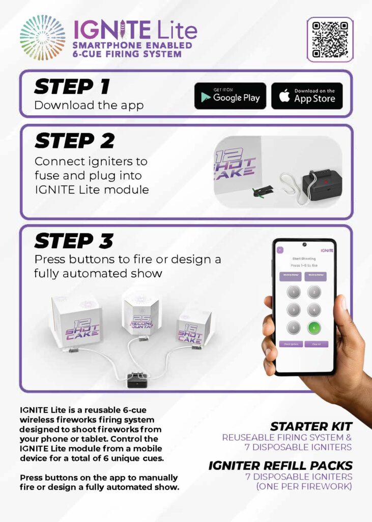 IGNITE-LITE 6 Channel Smart Phone Digital Firing System